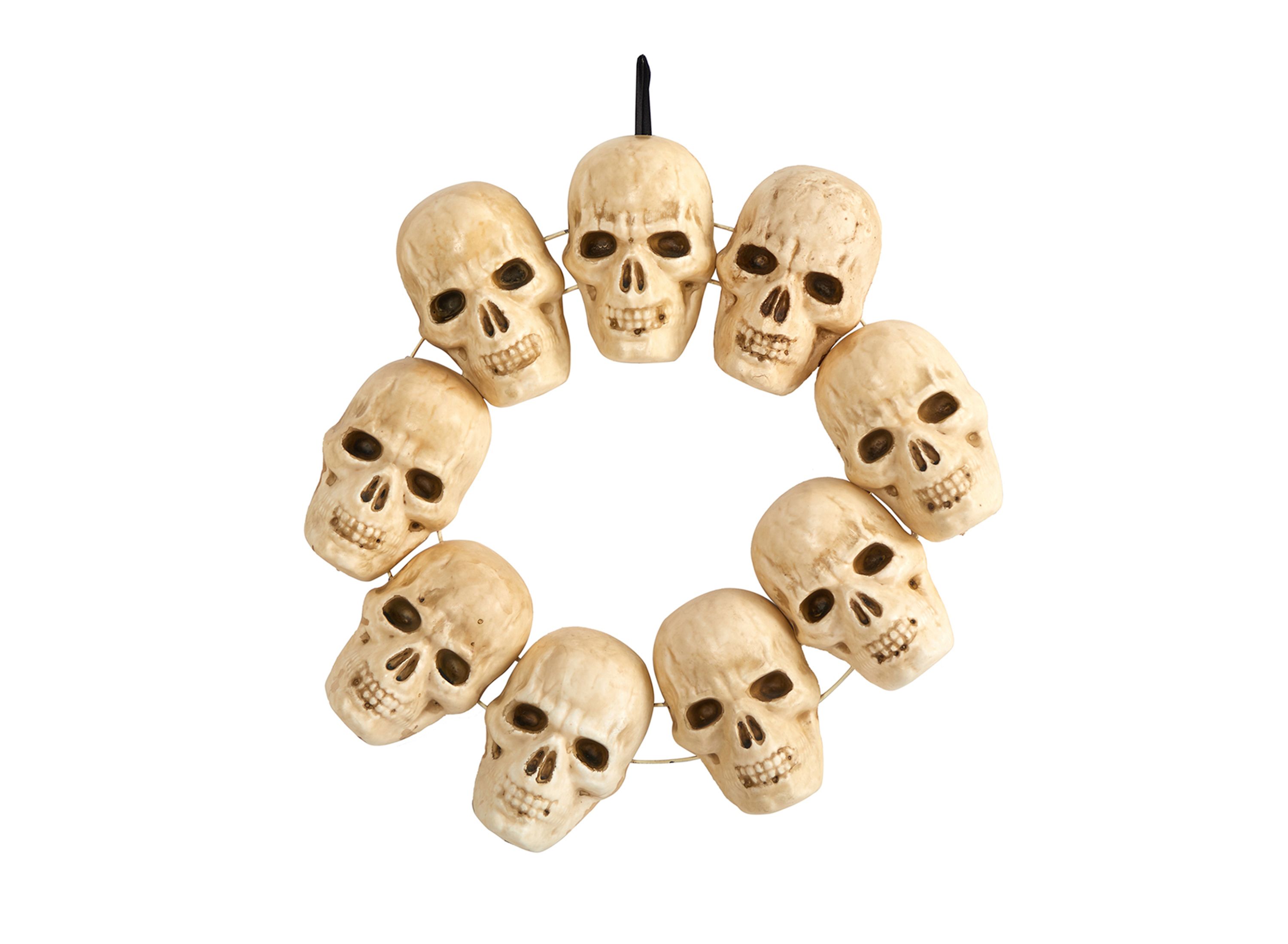 Crisp 20" Skull Wreath | Raymour & Flanigan