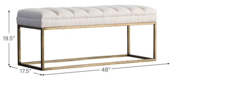 Darius Fabric Bench | Raymour & Flanigan