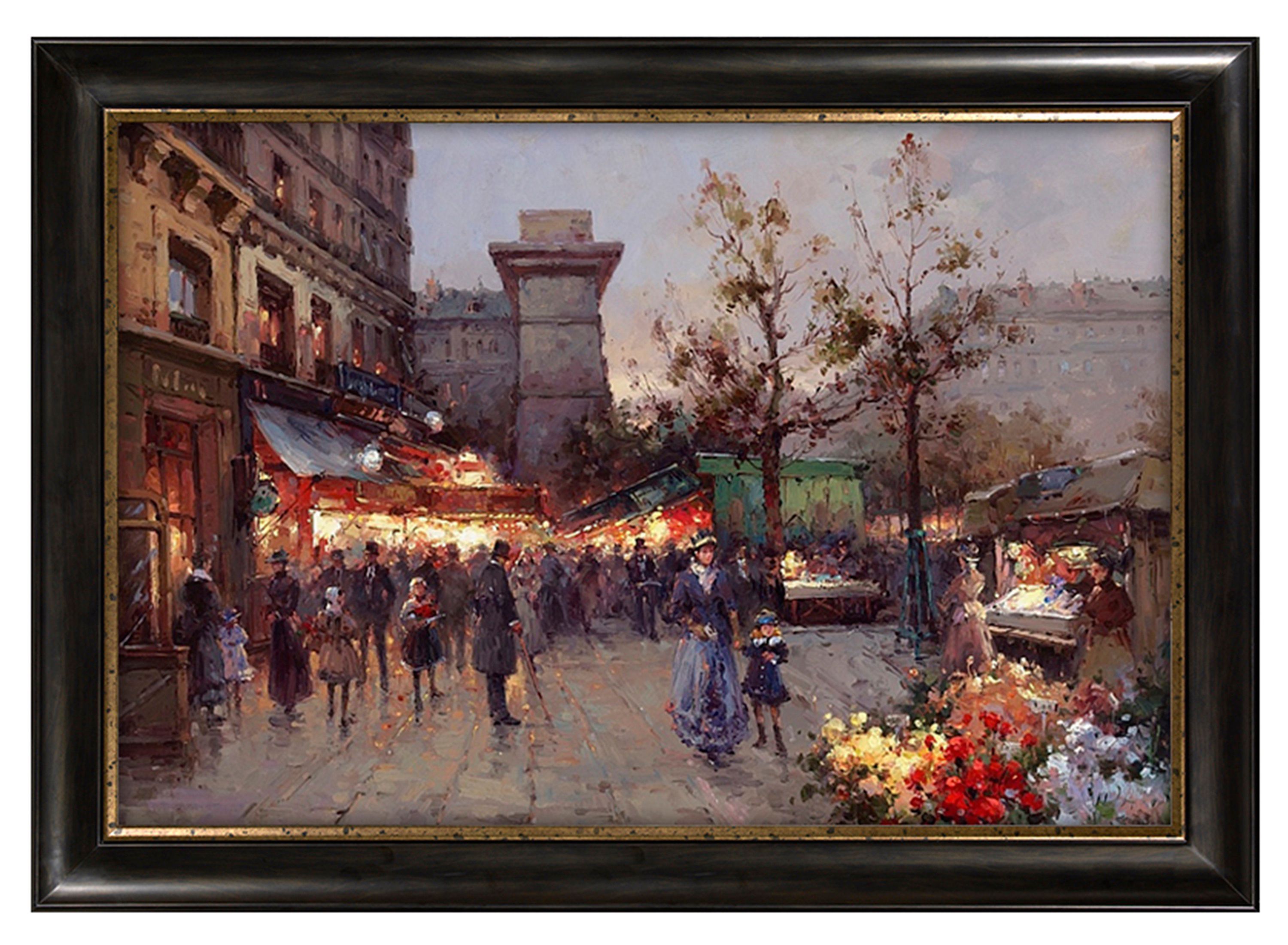 Street Scene Framed Canvas Wall Art | Raymour & Flanigan