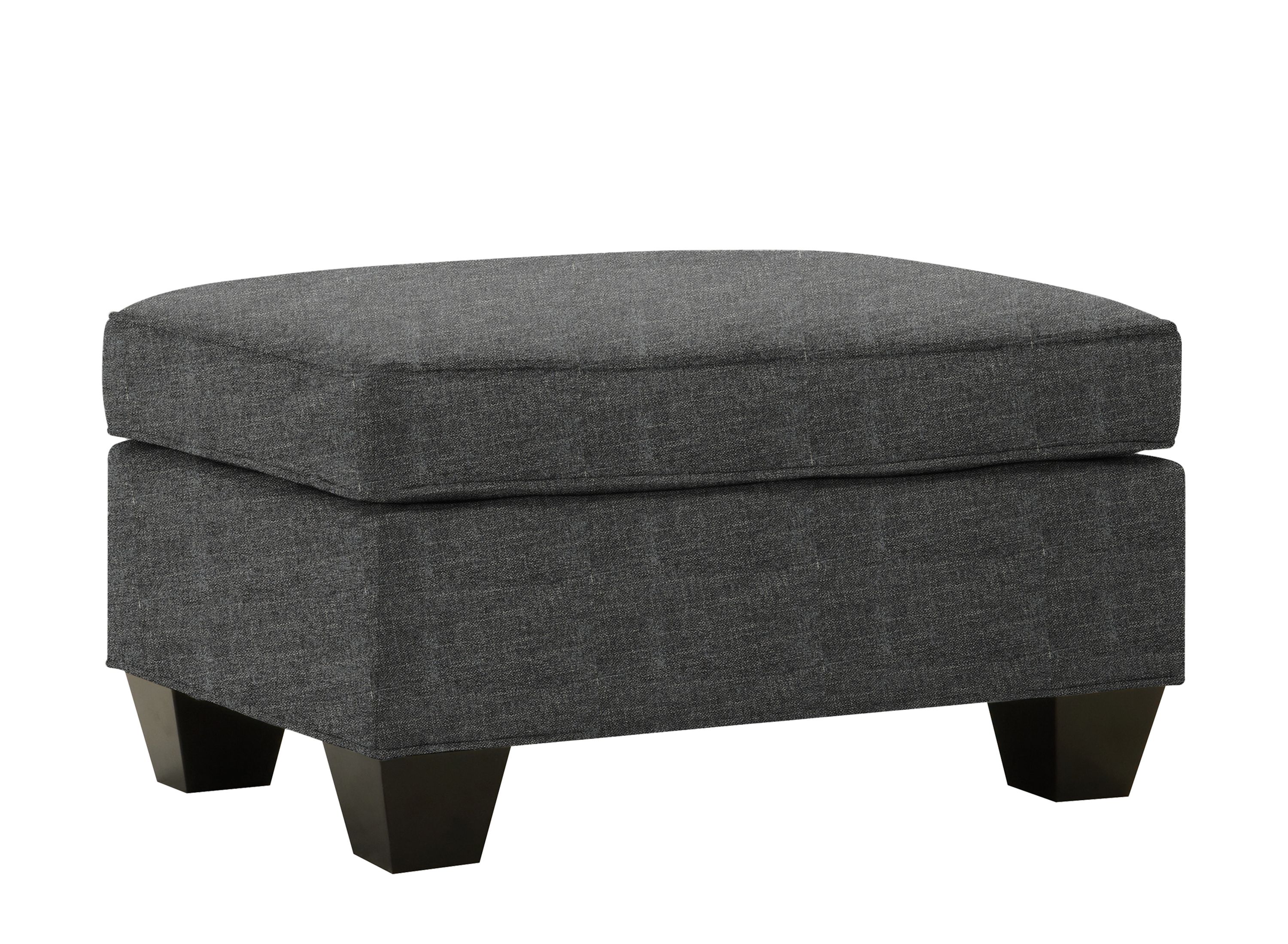 Briarwood Microfiber Ottoman | Raymour & Flanigan