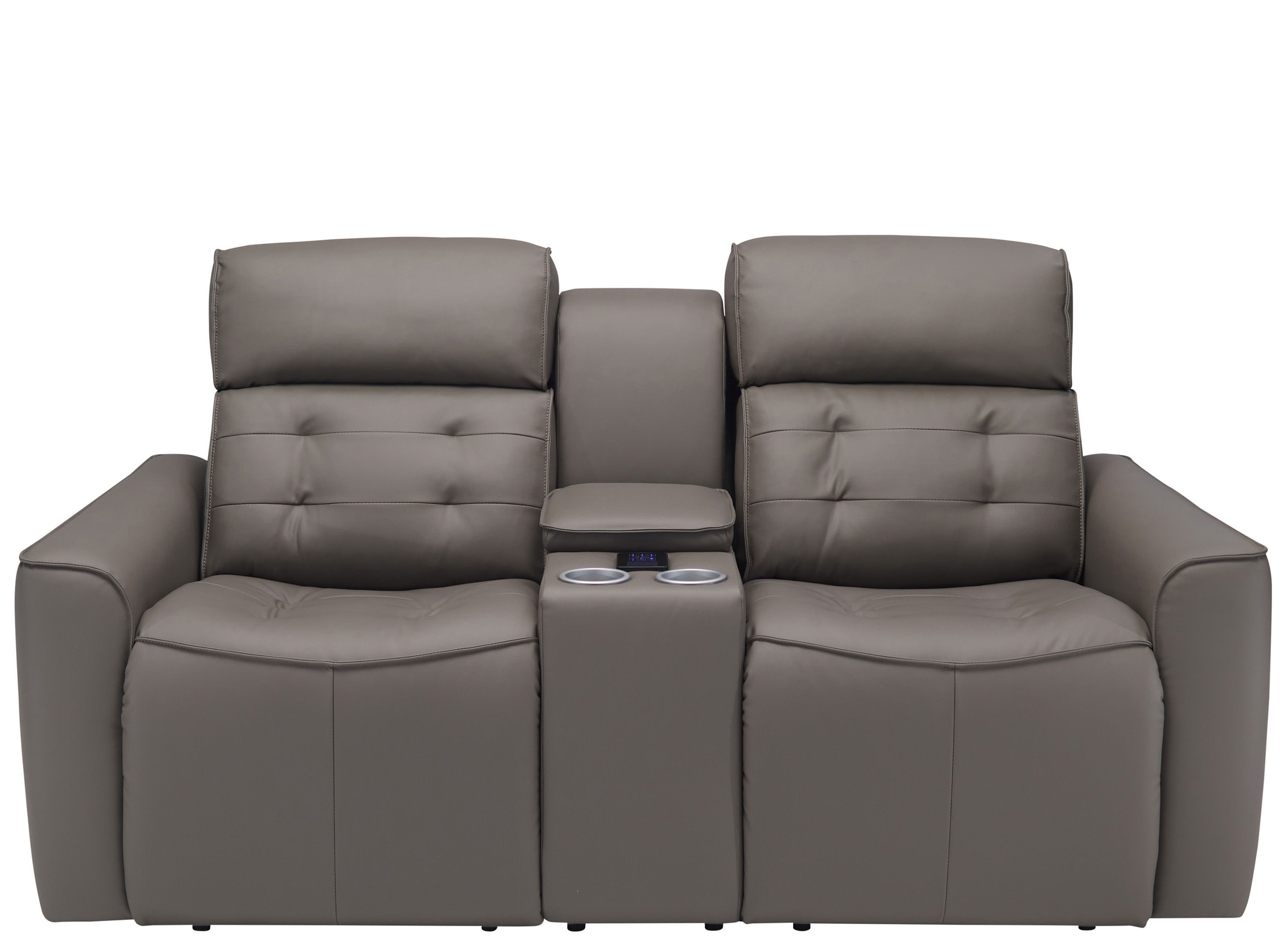 Hanlin Power Console Loveseat w/ Power Headrest, Lumbar, Heat and ...