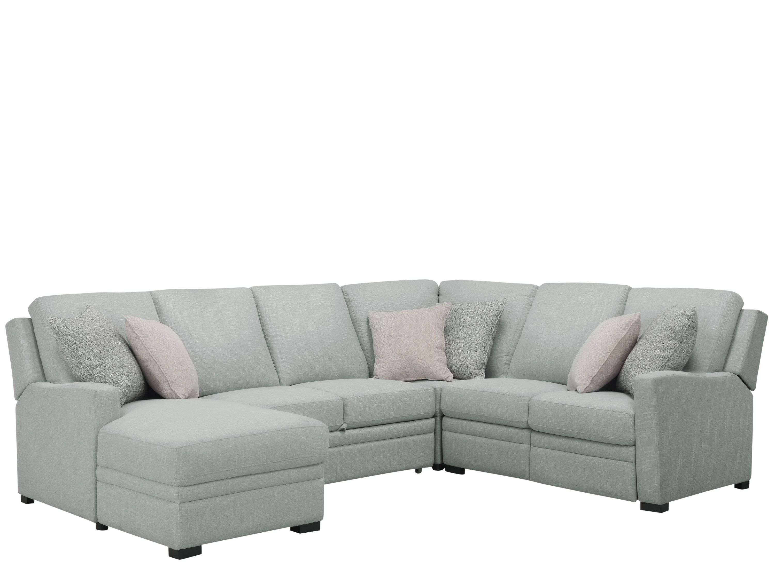 Poppy 4-pc. Power Sectional w/ Pop-Up Sleeper | Raymour & Flanigan