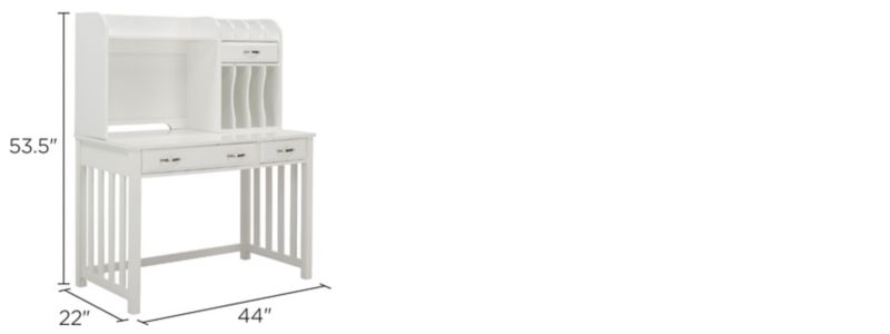 Linbrooke 2-pc. Writing Desk and Hutch | Raymour & Flanigan