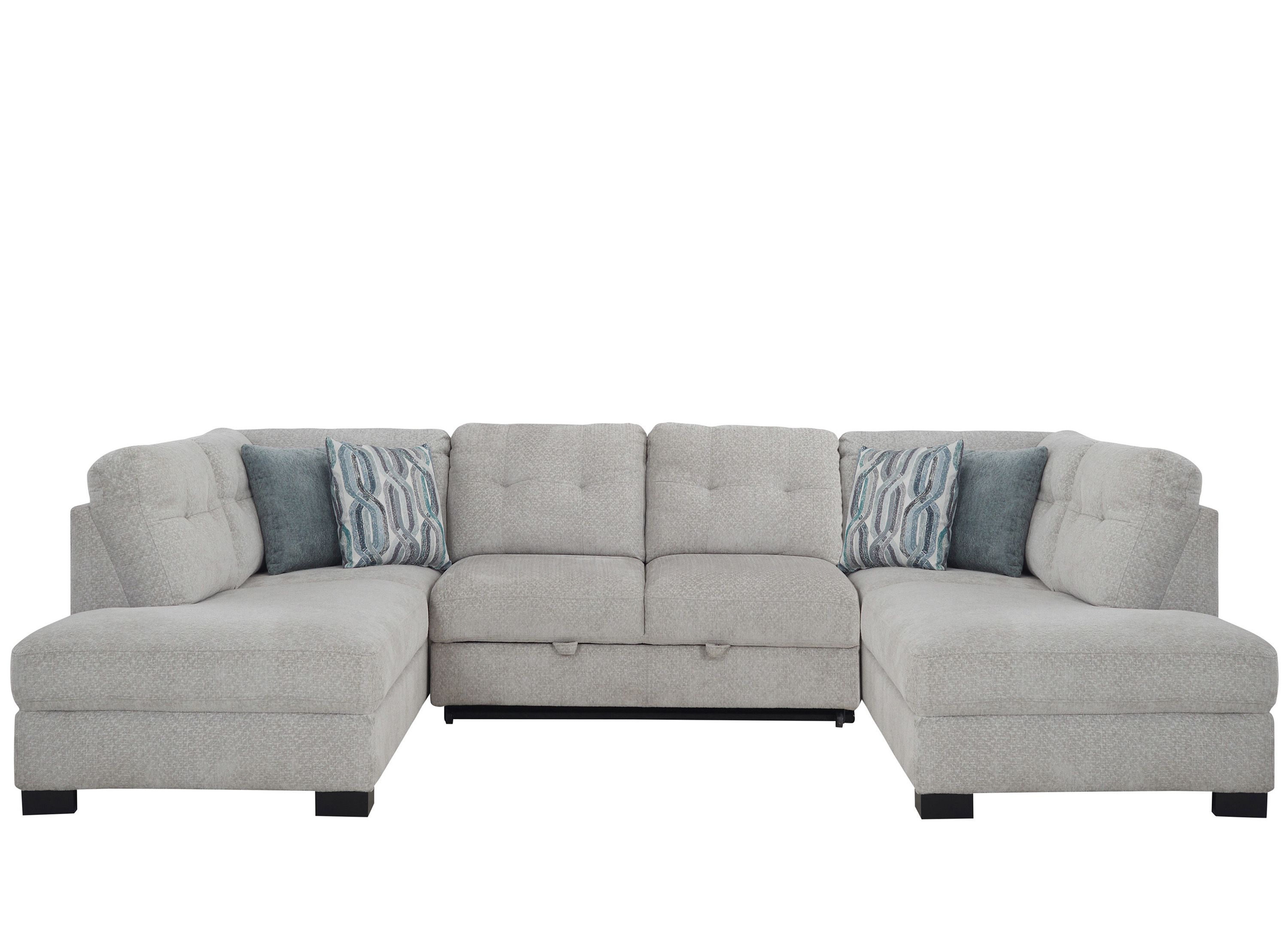 Pierce 3-pc. Sectional w/ Pop Up Sleeper | Raymour & Flanigan