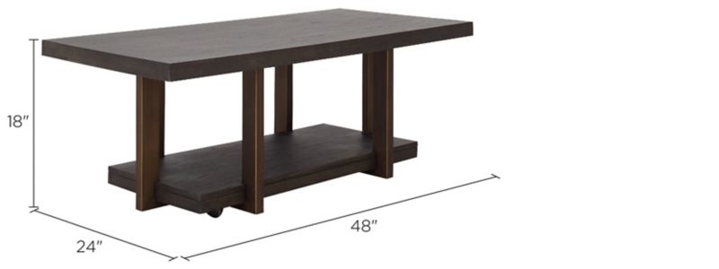 Calibri Rectangular Cocktail Table | Raymour & Flanigan