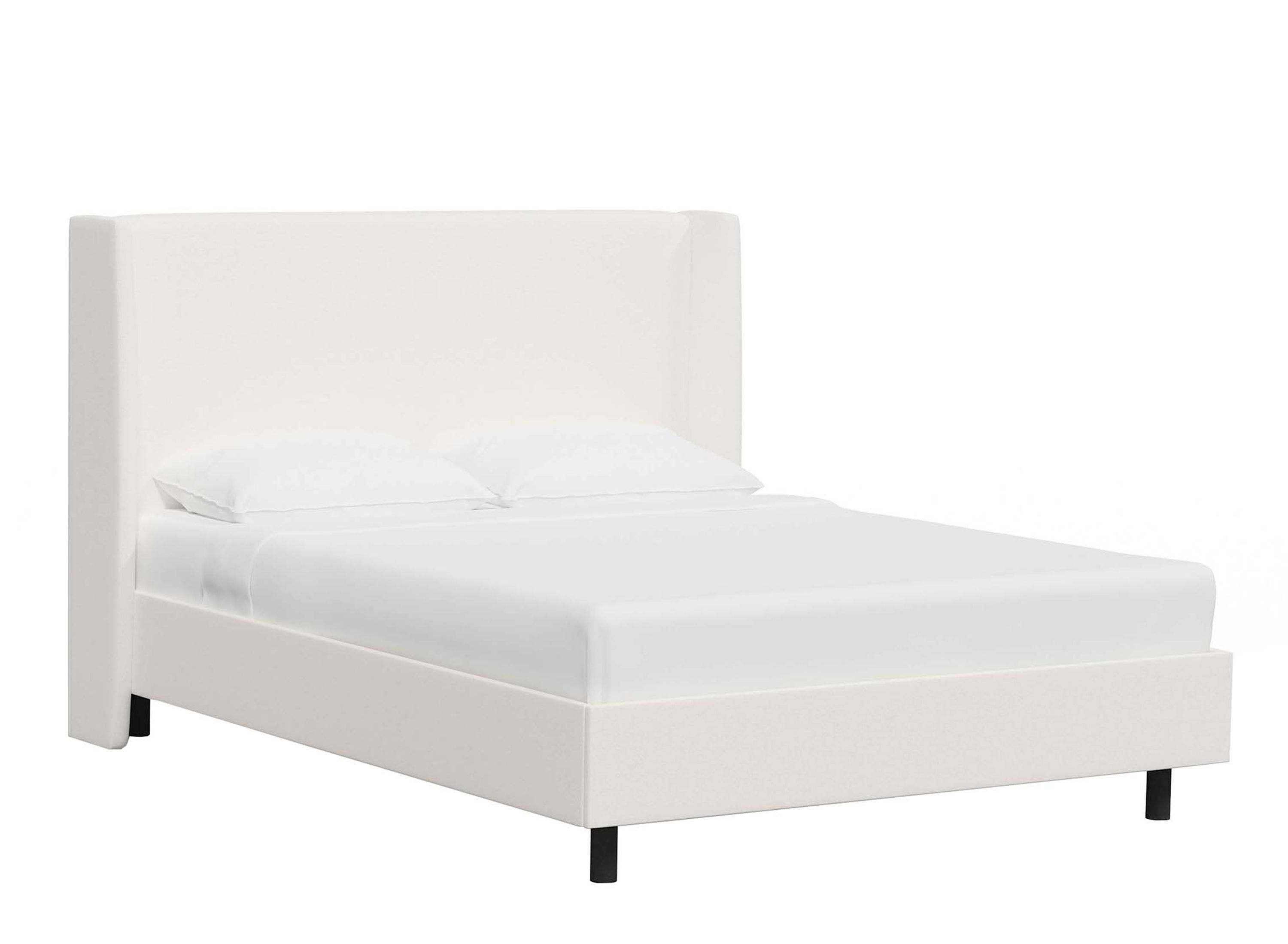 Ellison Upholstered Wingback Platform Bed | Raymour & Flanigan