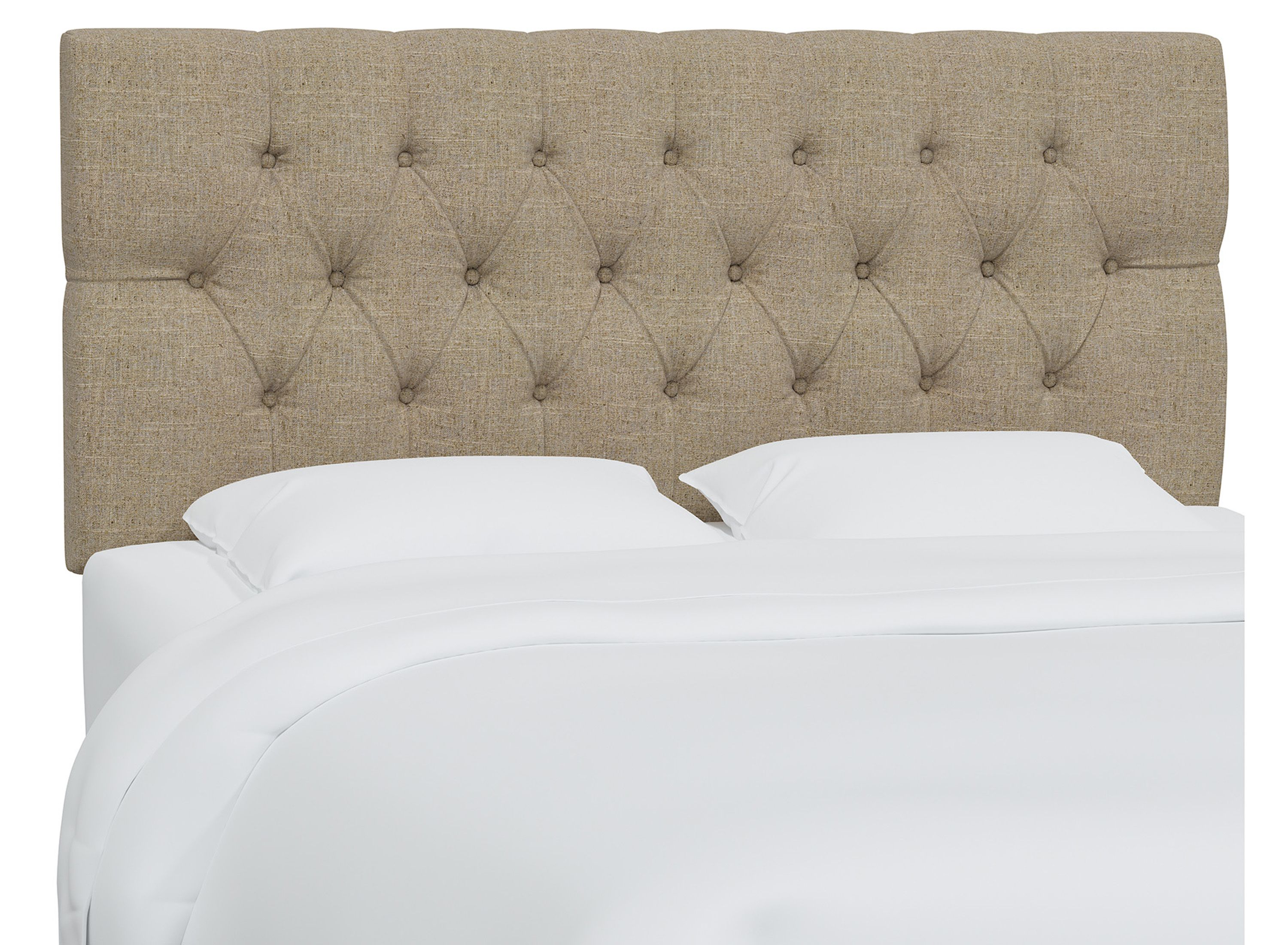 Blanchard Diamond Tufted Square Headboard | Raymour & Flanigan