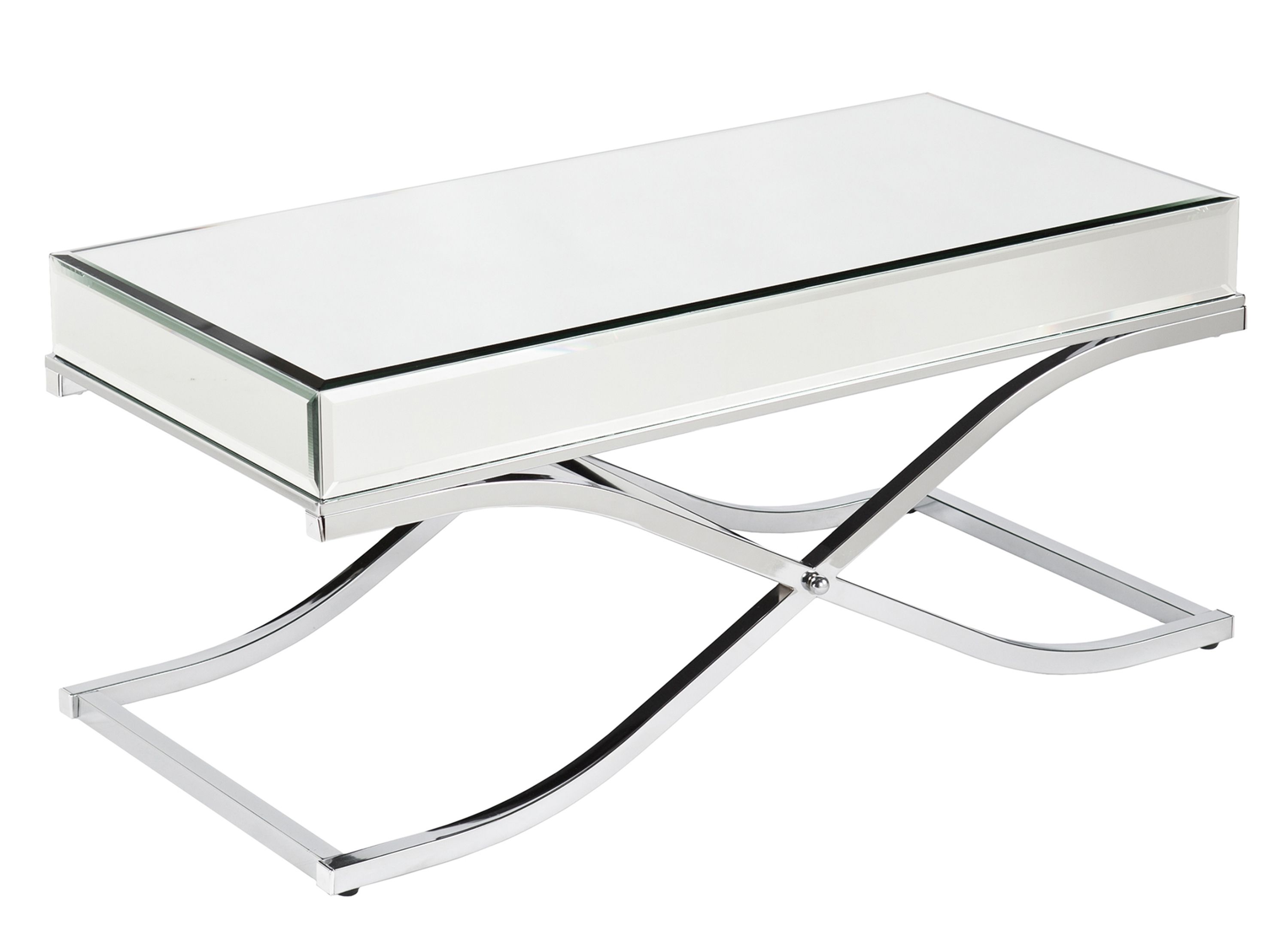 Farrell Chrome/Mirror Cocktail Table | Raymour & Flanigan