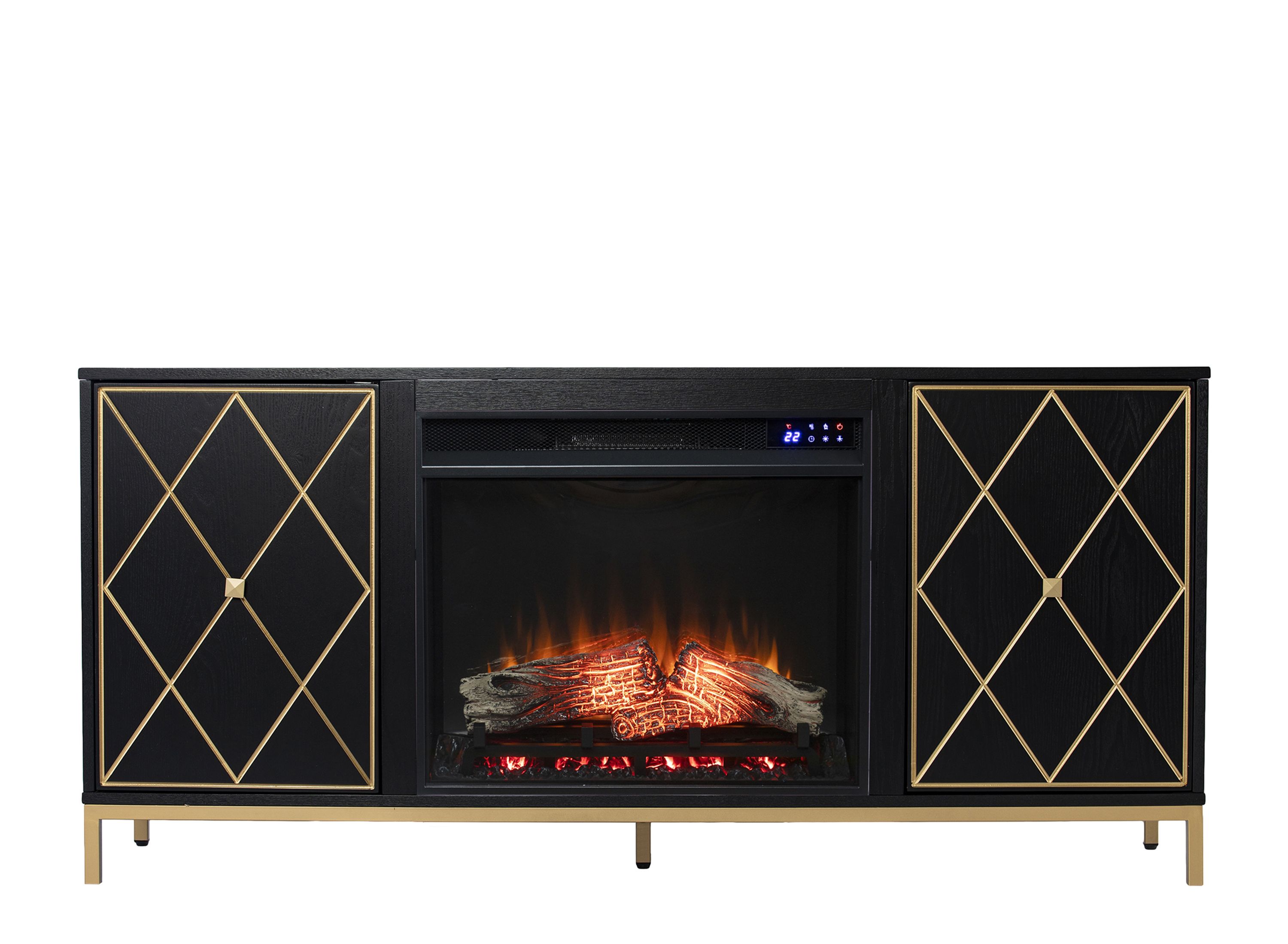 Nelson Touch Screen Fireplace Console | Raymour & Flanigan