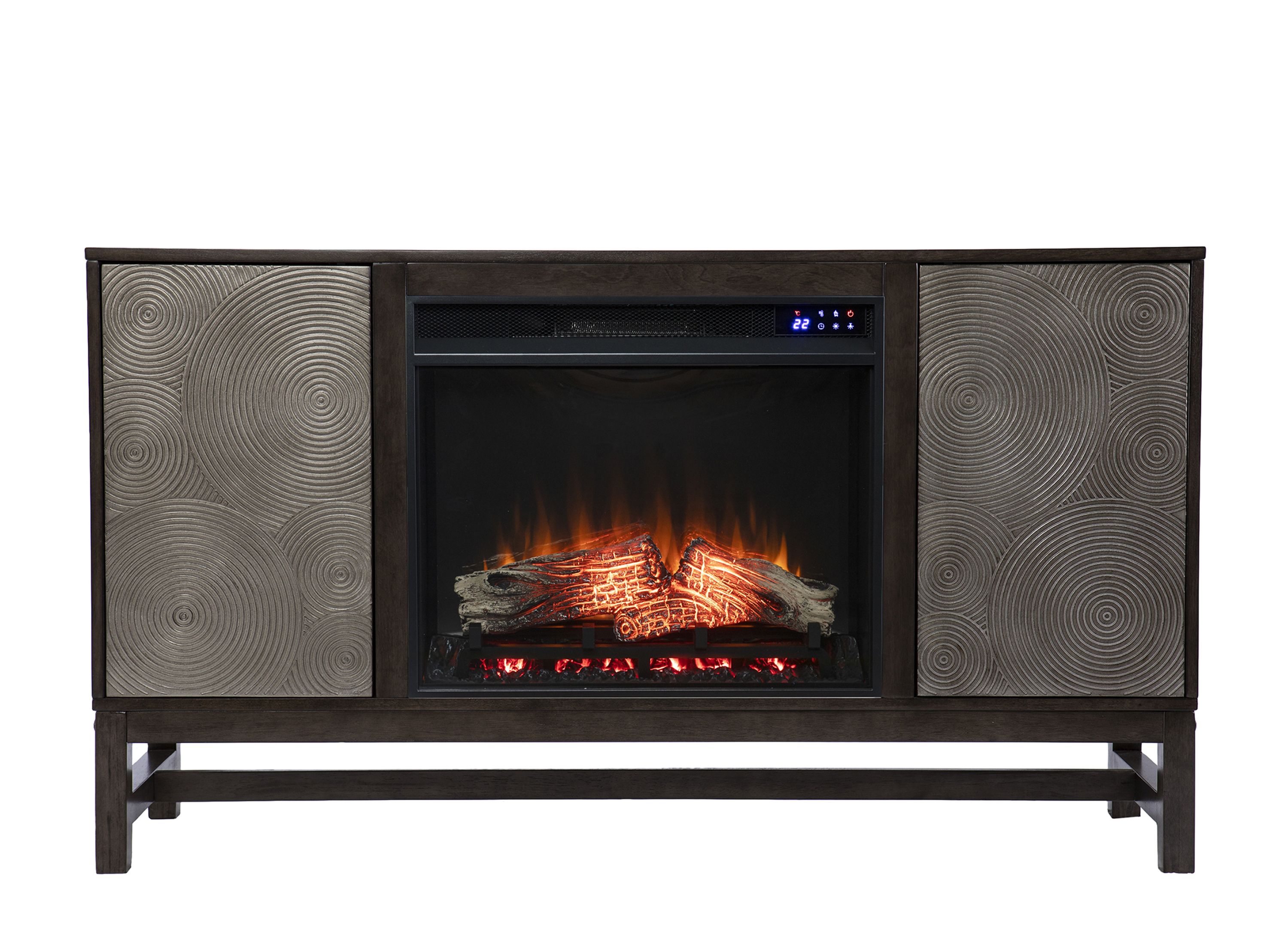 Lyon Touch Screen Fireplace Console | Raymour & Flanigan