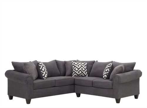 Piper 2-pc. Chenille Sectional Sofa | Raymour & Flanigan
