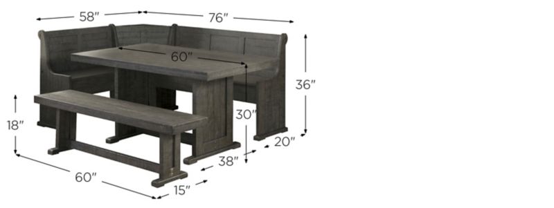 Industrial Charm Nook | Raymour & Flanigan