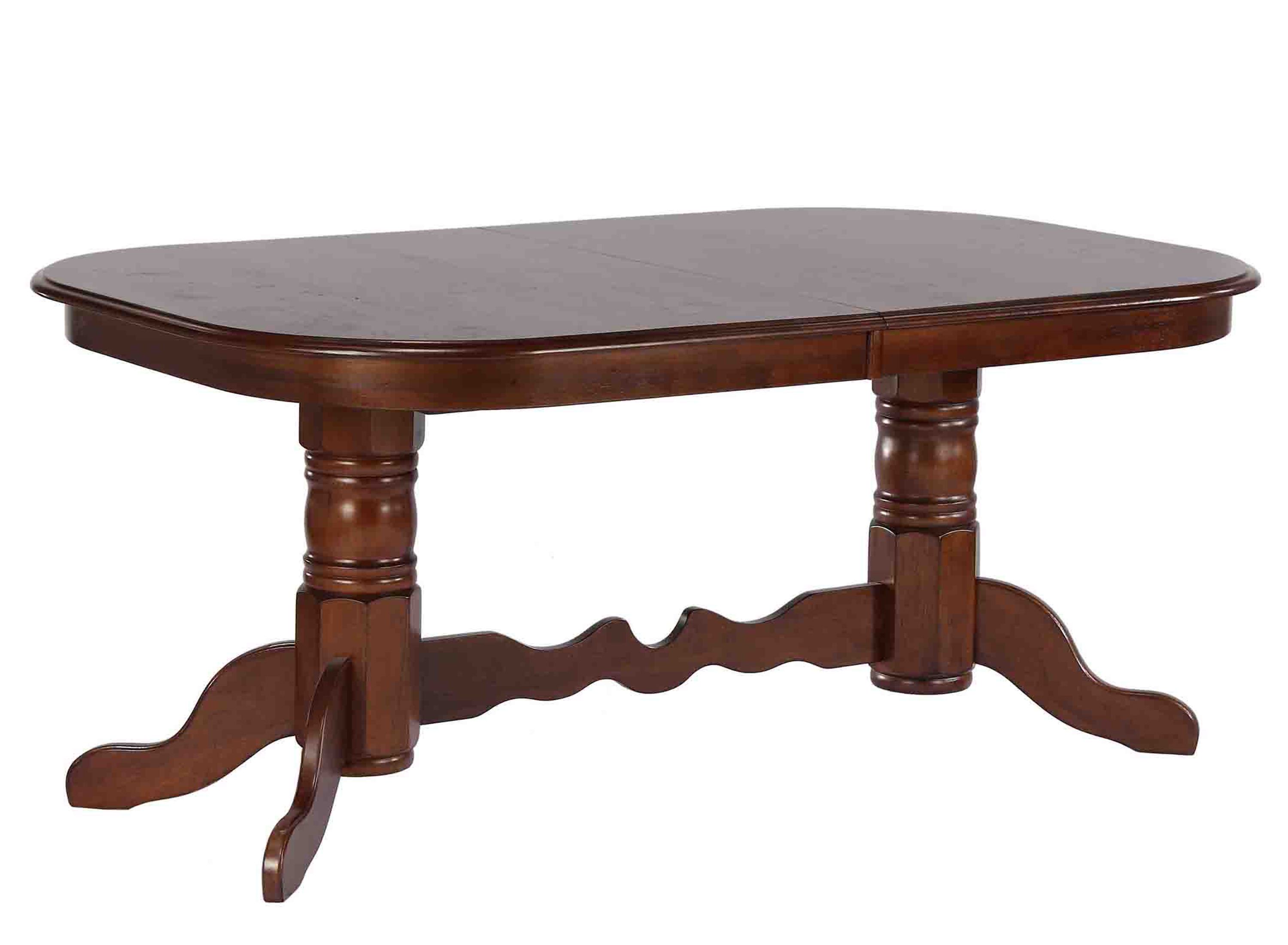 Fenway Double Pedestal Dining Table w/ Leaves | Raymour & Flanigan