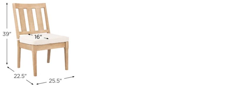 Rena Wooden Outdoor Dining Chair | Raymour & Flanigan