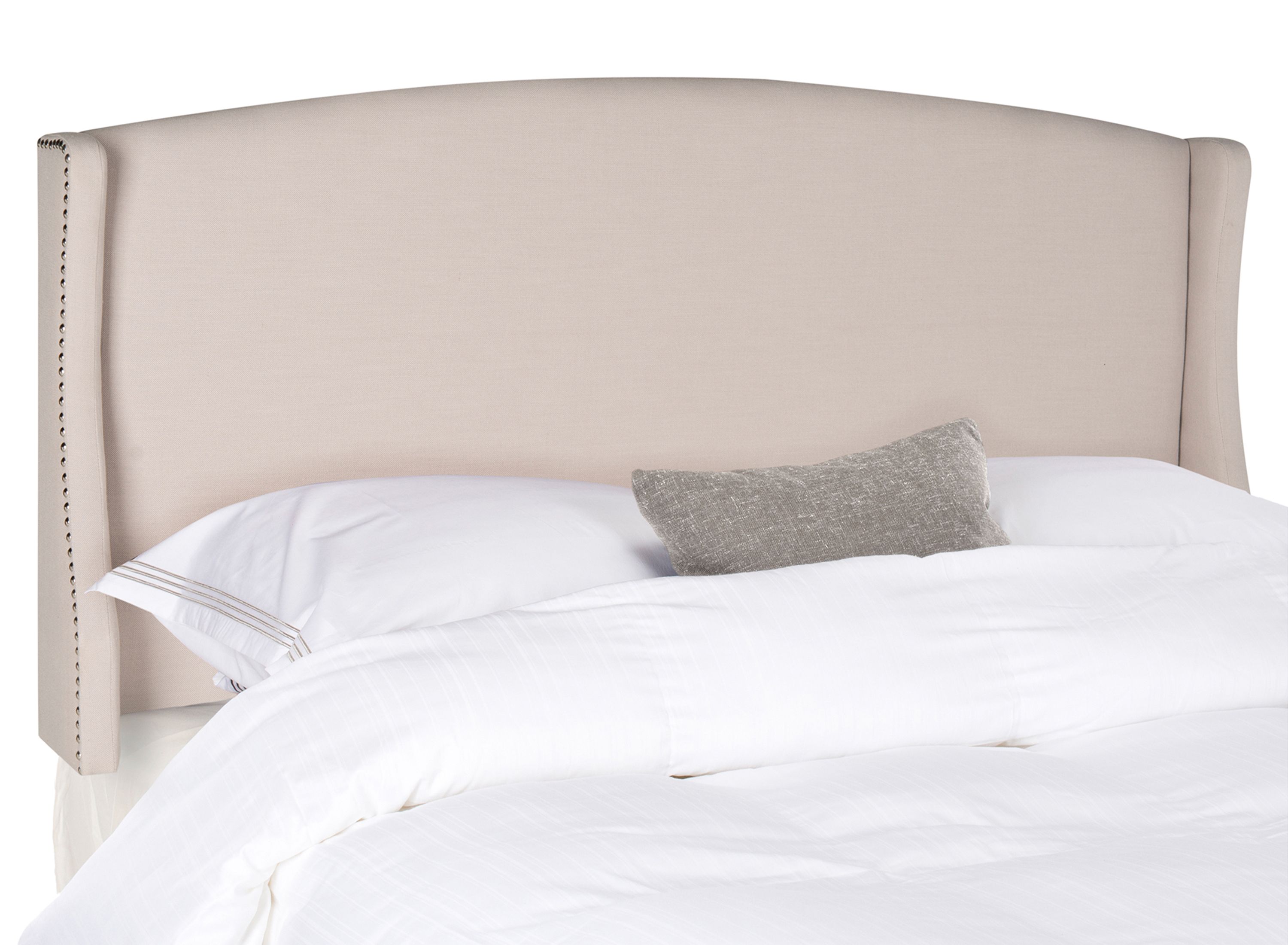 Austin Winged Queen Upholstered Headboard | Raymour & Flanigan ...