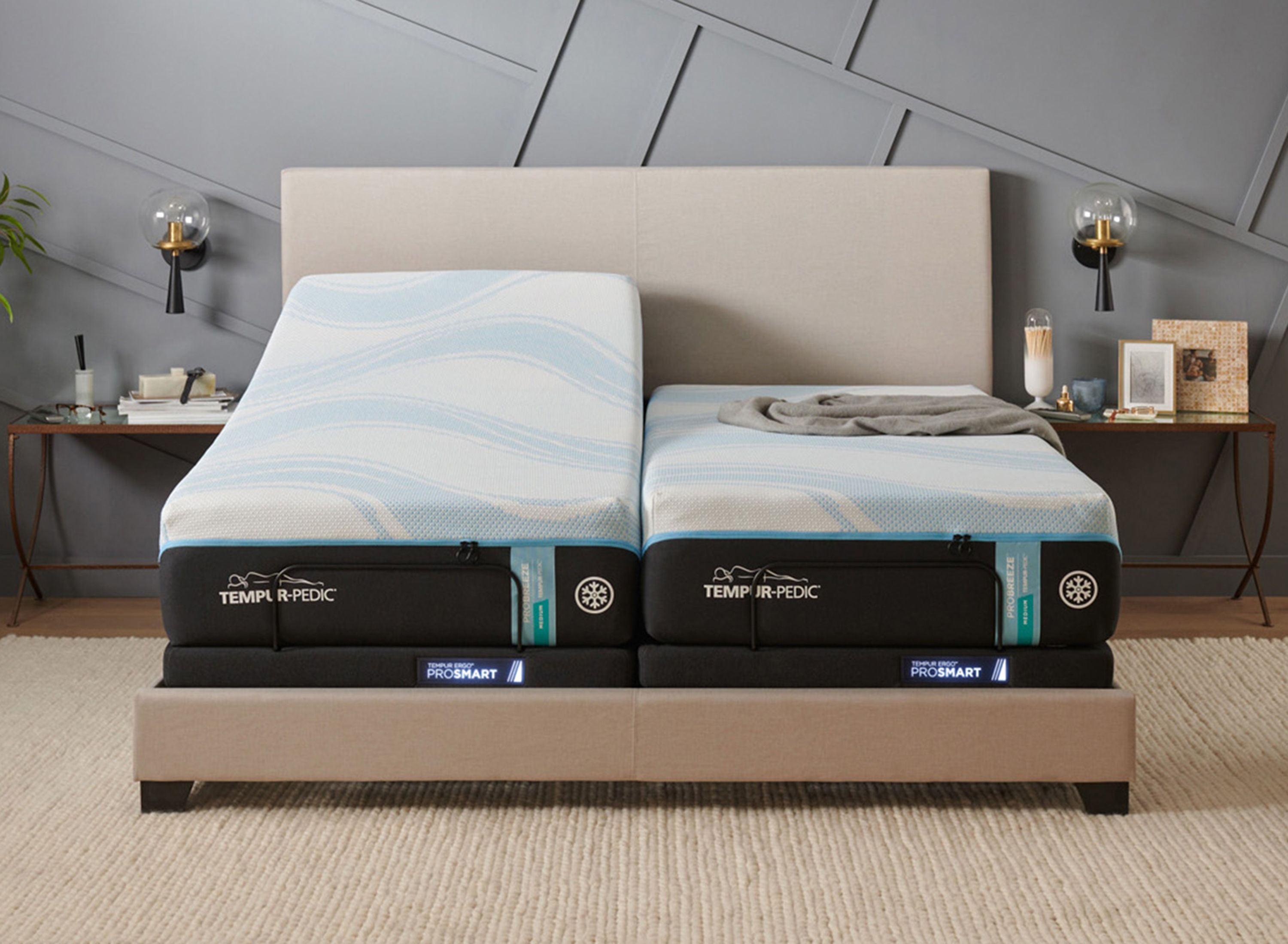 Tempur-Pedic® ProBreeze® 2.0 Medium Memory Foam Mattress - Split King ...