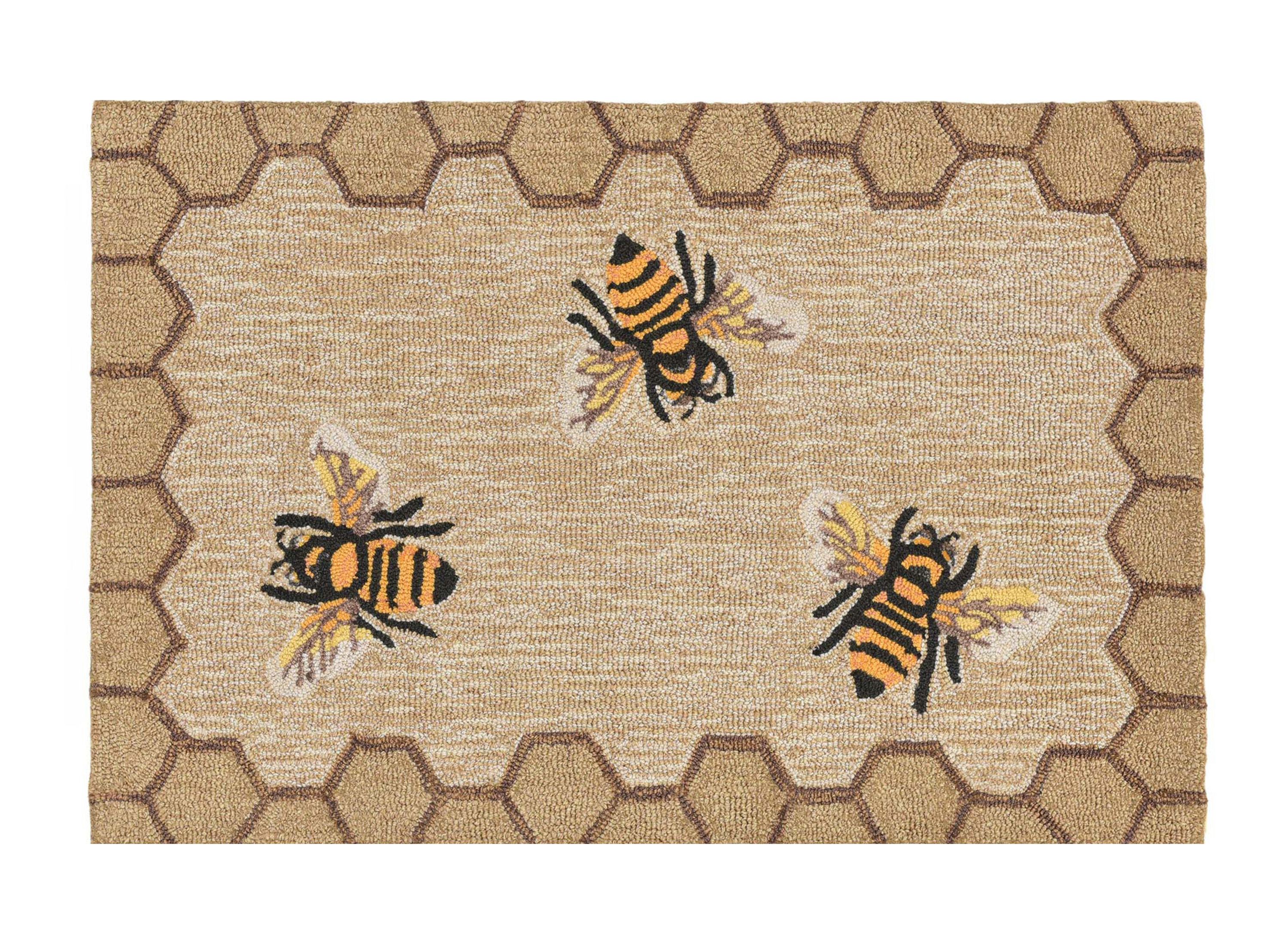 Liora Manne Frontporch Honeycomb Bee Indoor/Outdoor Rug | Raymour ...
