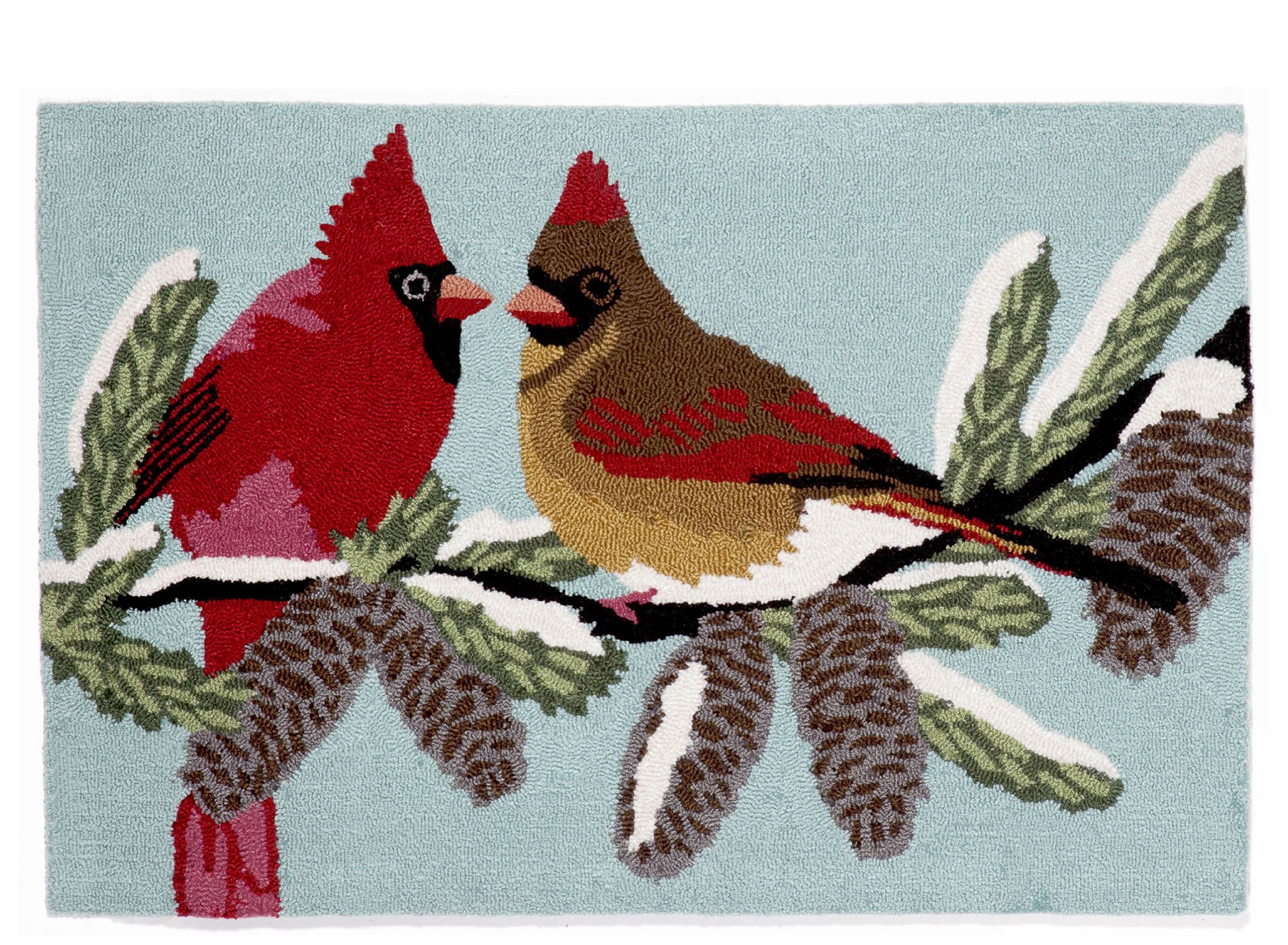 Frontporch Cardinals Indoor/Outdoor Area Rug | Raymour & Flanigan