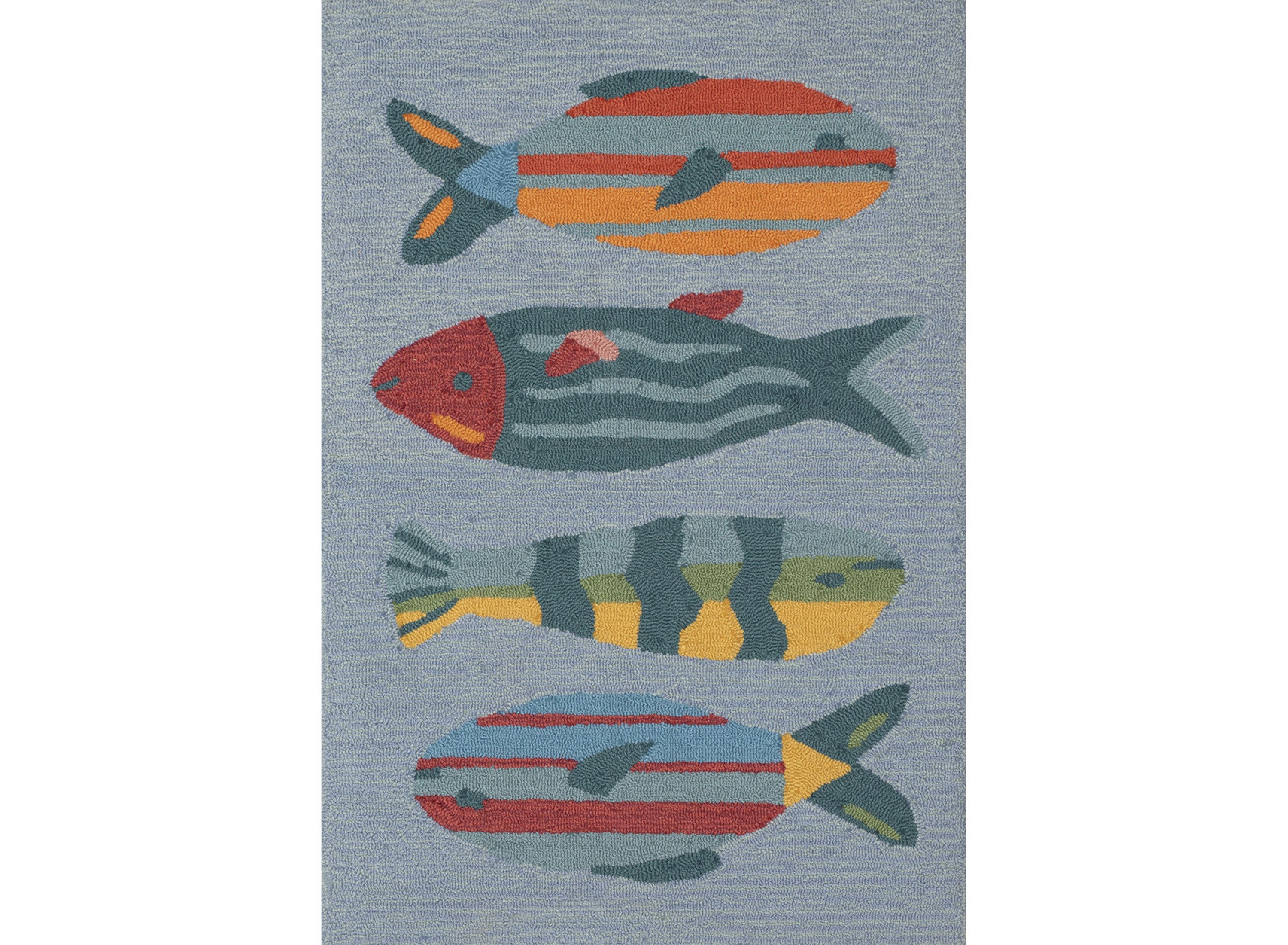 Frontporch Fishes Rug | Raymour & Flanigan