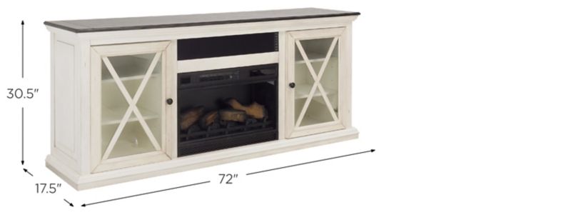 "Hadley 72" Media Console w/Speakers" | Raymour & Flanigan