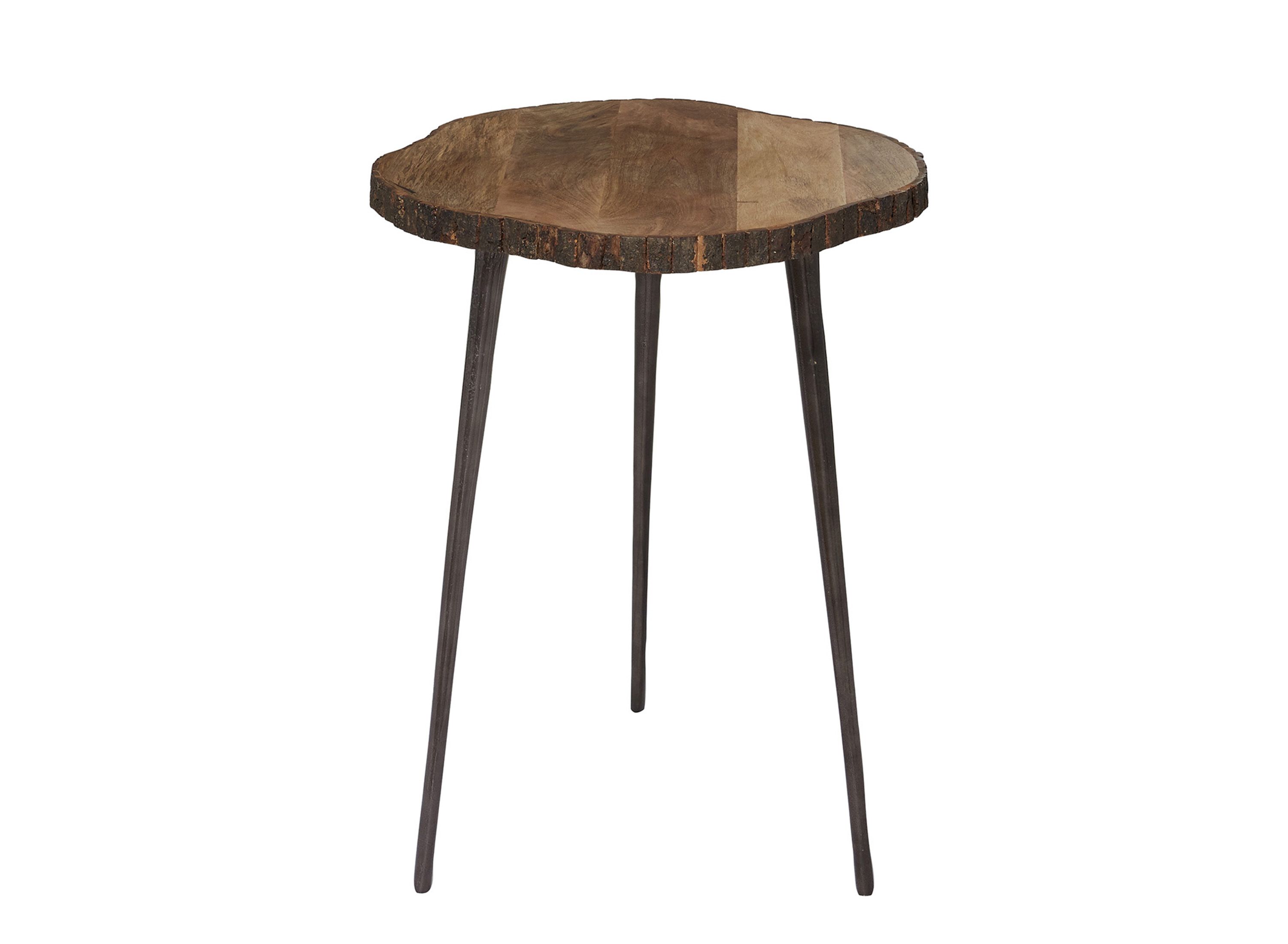 Ivy Collection Tree Bark Accent Table | Raymour & Flanigan