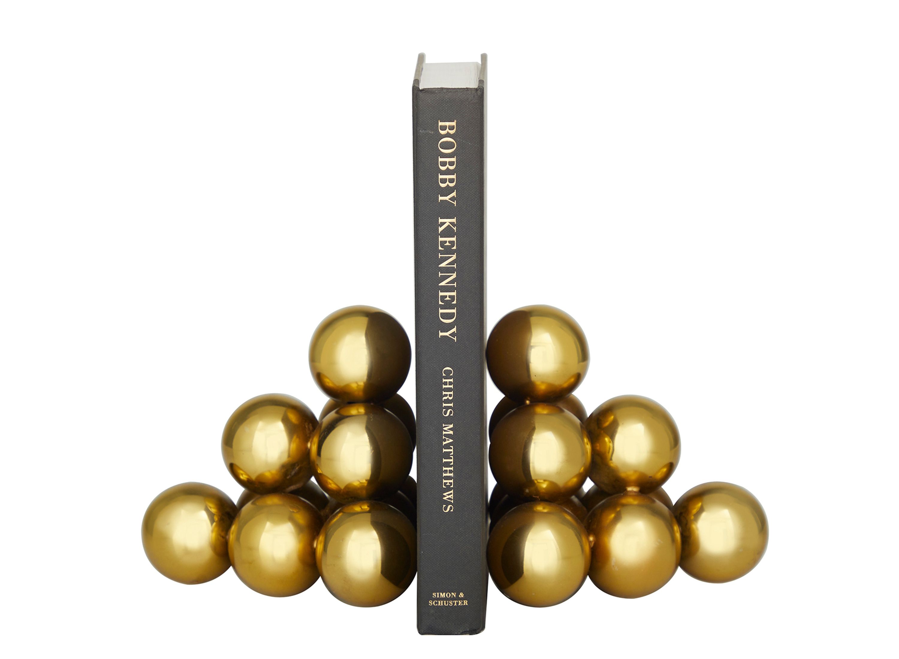 Ivy Collection Stacked Orb Bookends Set | Raymour & Flanigan