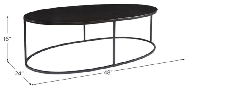 Coreene Oval Coffee Table | Raymour & Flanigan
