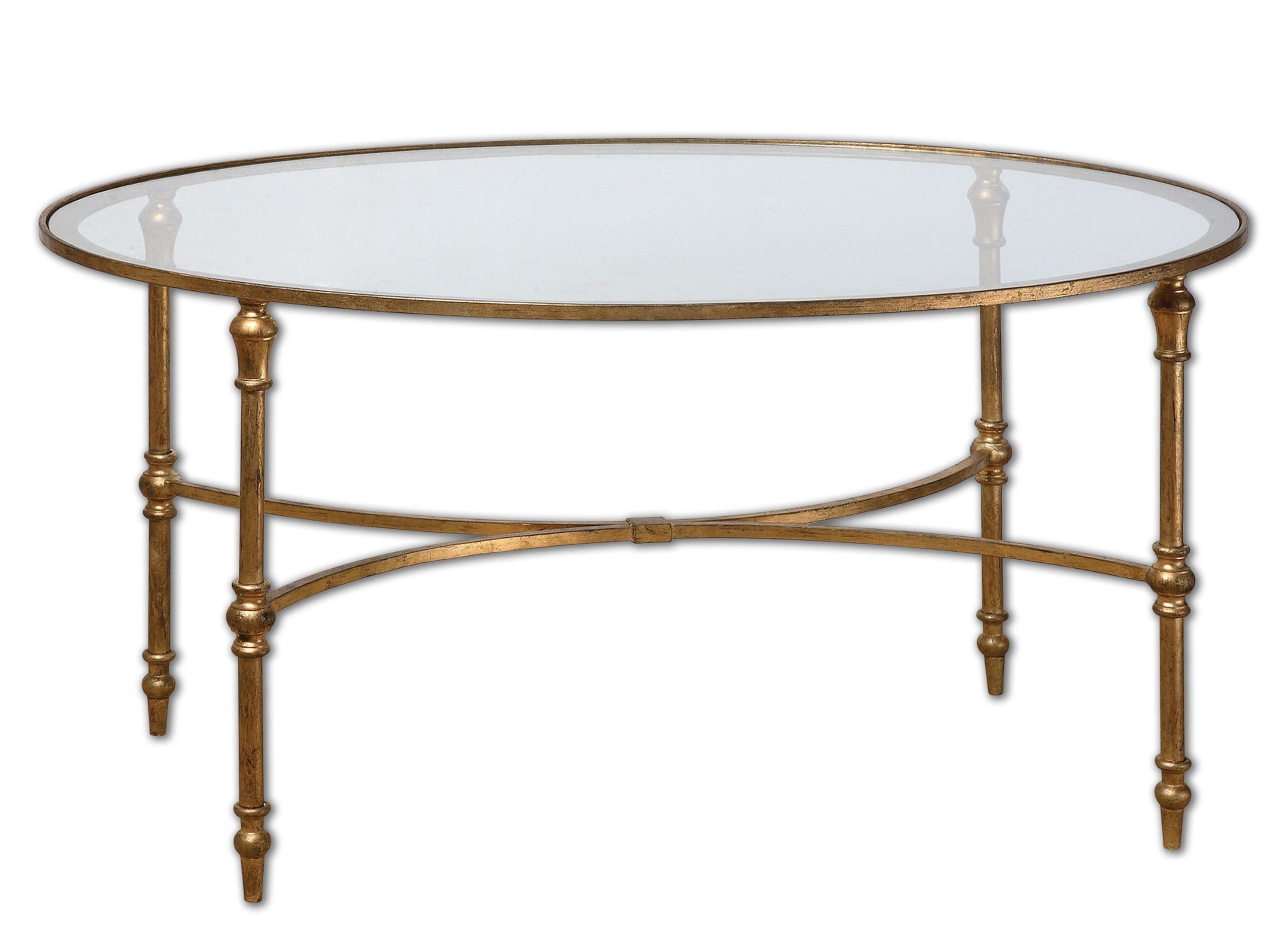 Vitya Oval Glass Coffee Table | Raymour & Flanigan