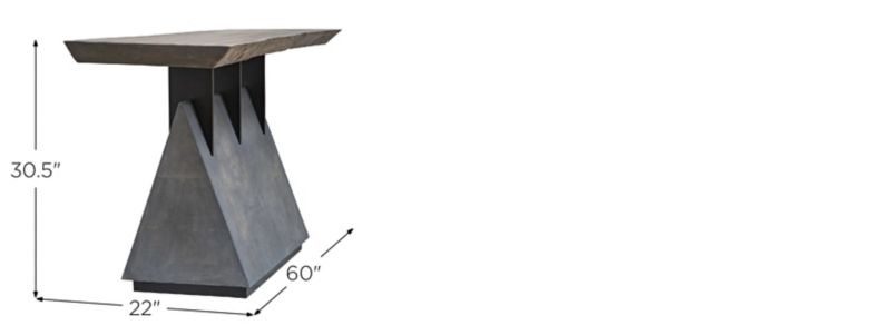 Vessel Industrial Console Table | Raymour & Flanigan