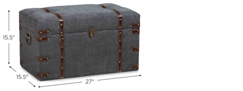 Palma Storage Trunk Ottoman | Raymour & Flanigan