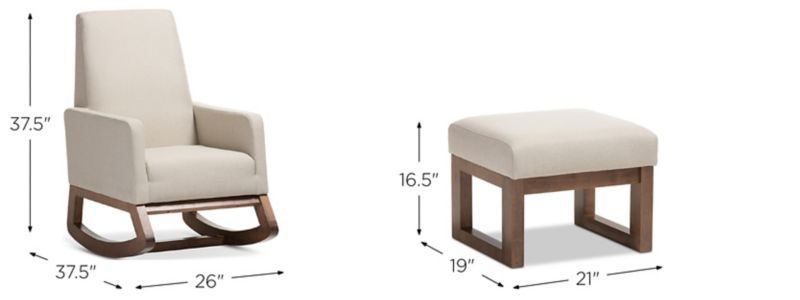 Yashiya Chair and Ottoman Set | Raymour & Flanigan