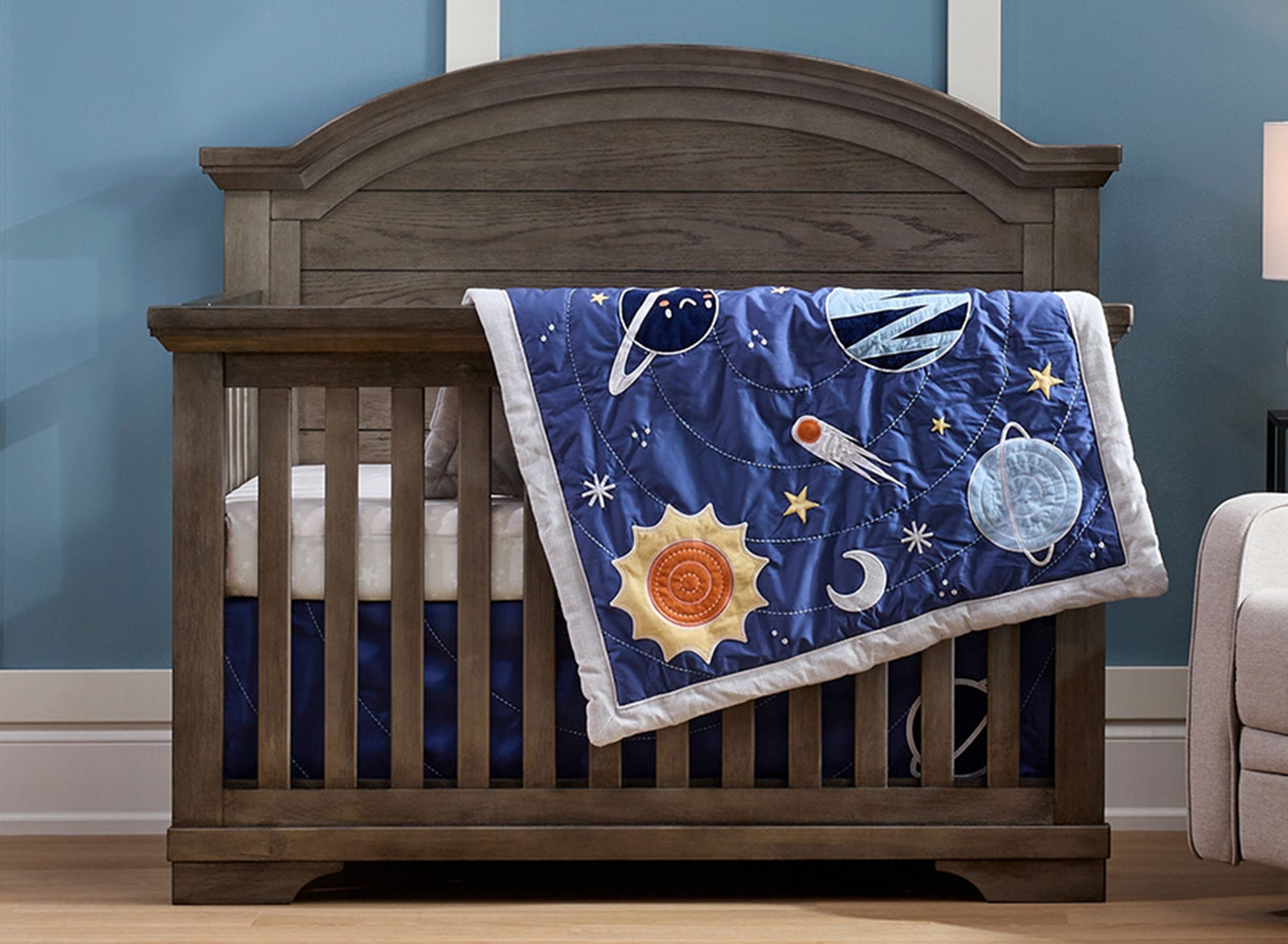 Carter Convertible Crib with Conversion Rails | Raymour & Flanigan